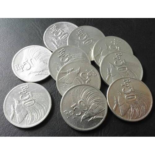 Jual Koin Kuno Rp.50,- (Lima Puluh Rupiah) Cenderawasih Tahun 1971 ...