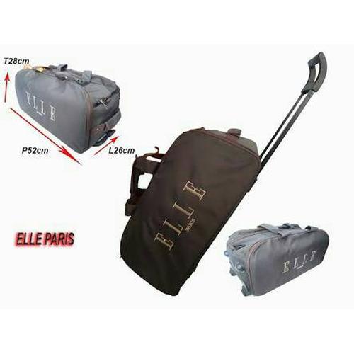 Jual travel bag trolly elle - merah Maroon - Jakarta Pusat - Grosir Tas ...