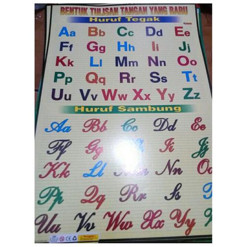 Jual Poster edukasi seri bentuk tulisan & huruf sambung - Jakarta Timur ...
