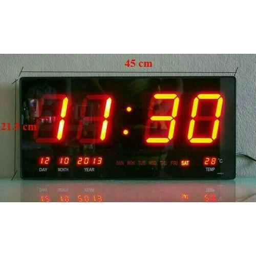 Jual Jam Dinding Digital Led Menampilkan : - Jam + Menit + Detik ...