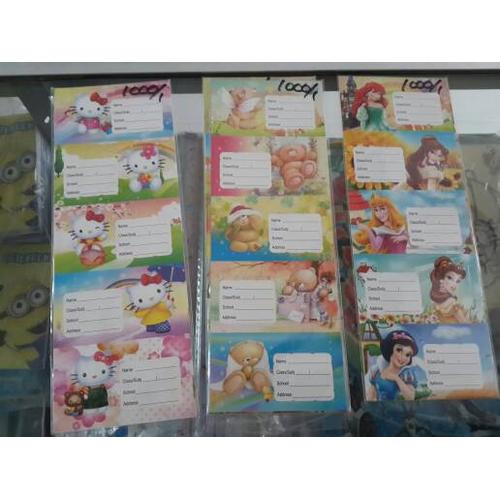 Jual STIKER STICKER TULIS NAMA KELAS BERGAMBAR - Jakarta Utara - ATK ...