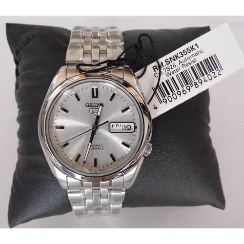 Seiko SNK355 Automatic Steel Watch Silver Dial SNK355K1 Shopee ...