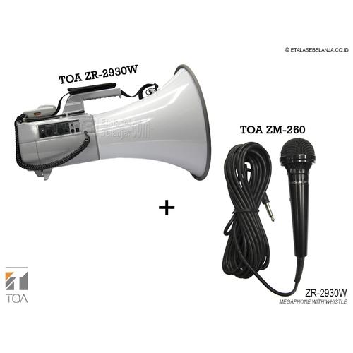 Jual TOA ZR-2930W + MIC KABEL TOA ZM-260 - MEGAPHONE WITH WHISTLE ...