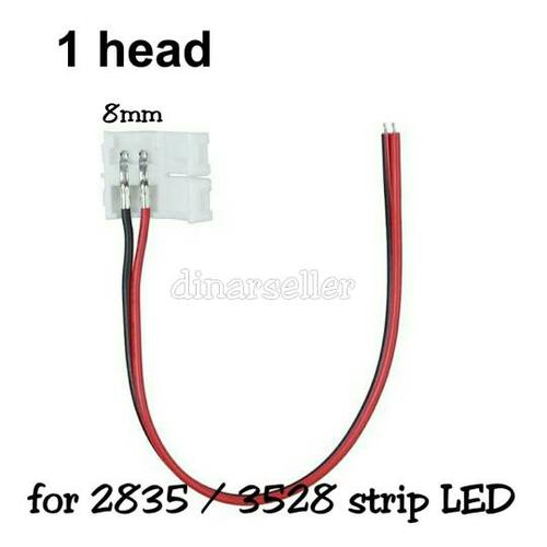 Jual CABLE ADAPTER LED STRIP 2 PIN SMD 2835 3528 8MM DC CONNECTOR ...