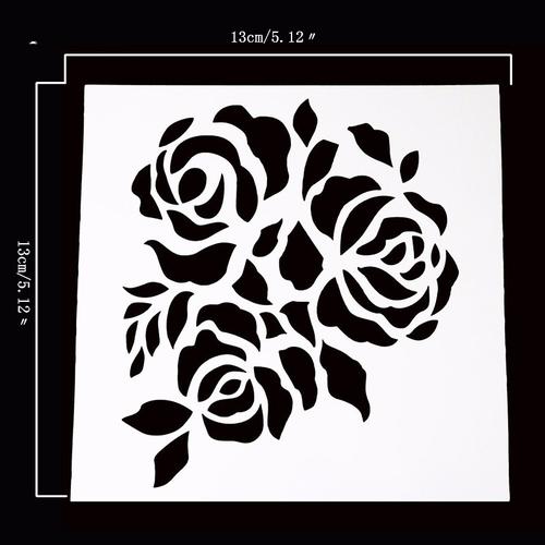 Jual Stensil/ stencil motif bunga mawar 3 - Kota Jambi - One3M_store ...