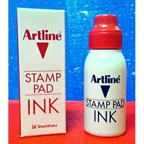 Jual Artline Stamp Pad Ink Refill Warna Merah | Tinta Stempel Artline ...