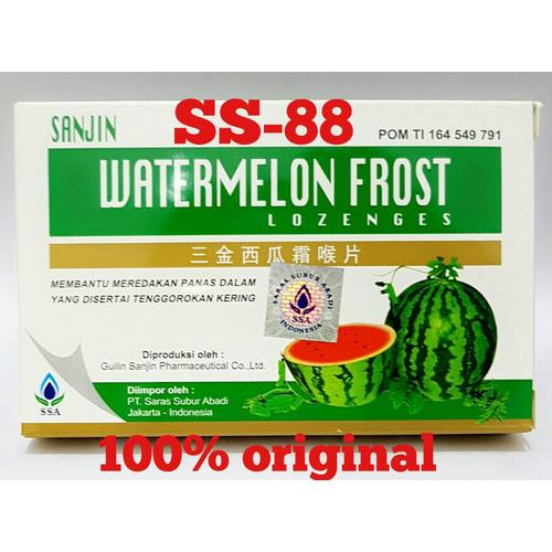 Jual SANJIN WATERMELON FROST LOZENGES (Obat Sakit Tenggorokan ...