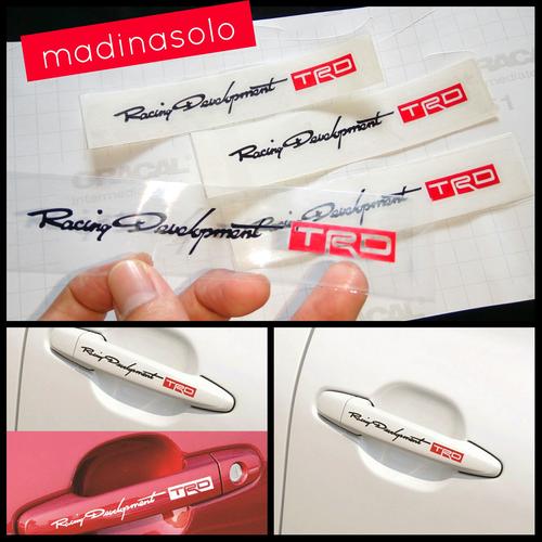 Jual stiker handle pintu mobil TRD racing development - Putih - Kab ...