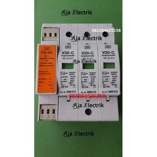 Jual Surge Arrester Obo V20-C 75 VAC 3phase + Fs-Su - Jakarta Pusat ...