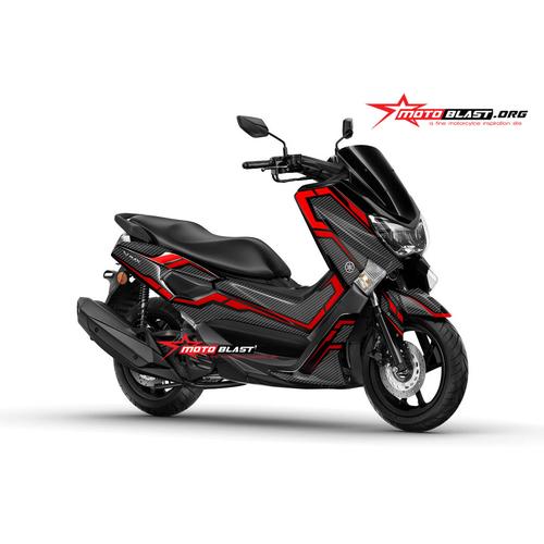 Jual Decal stiker Yamaha NMAX Black Carbon Red - Supergloss - Kota ...