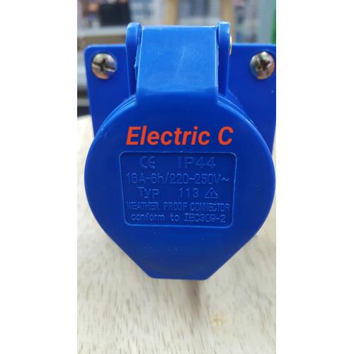 Jual Surface Maouting / Female / Industrial Socket 1 phase 3 pin 16 ...