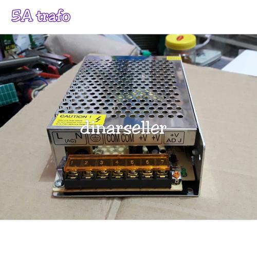 Jual TRAFO 12V 5A ADAPTOR POWER SUPPLY / TRAVO CCTV LED STRIP DLL ...