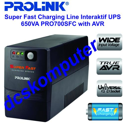 Jual UPS PROLINK PRO700SFC Line Interaktif UPS 650VA - Kota Bandung ...