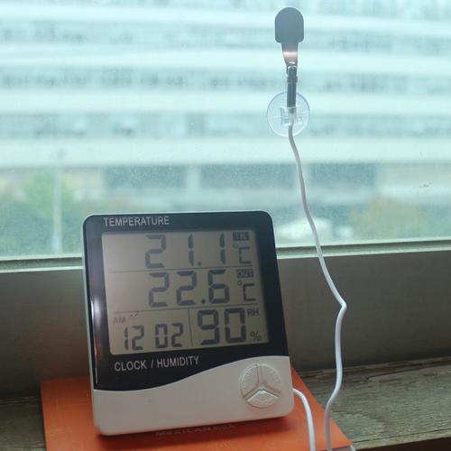 Jual Ukur % RH Kelembapan Meter + Suhu Luar-Dalam Ruangan + Kabel ...