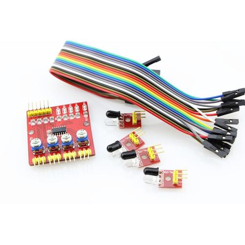 Jual 4-way infrared tracking / line follower / obstacle avoidance ...