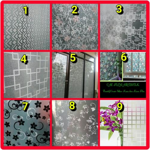 Jual stiker/sticker kaca,stiker kaca motif,kaca film,wall sticker kaca ...