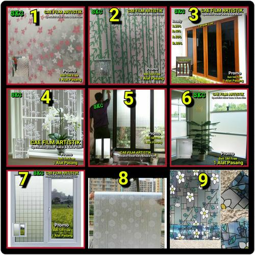 Jual stiker/sticker kaca,stiker kaca motif,kaca film,wall sticker kaca ...