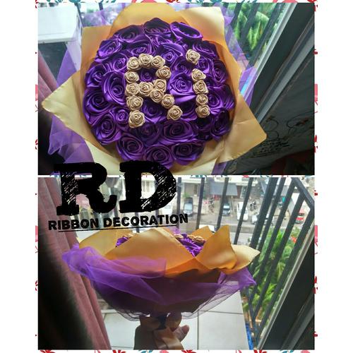 Jual Handbouquet Hand Bouquet Buket Bunga Huruf Inisial - Jakarta Barat ...