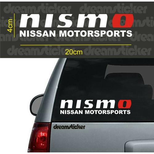 Jual Sticker Stiker NISMO Nissan Motorsports - Hitam Merah - Kab ...