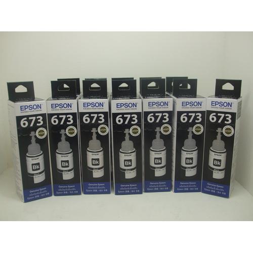 Jual Tinta Printer Epson Original 673 L800 L805 L850 L1800 T6731 Black ...