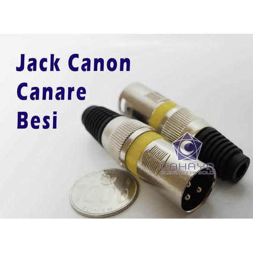 Jual Jack Canon 3 Pin Canare Besi Mixer Konektor Connector XLR - Kota ...