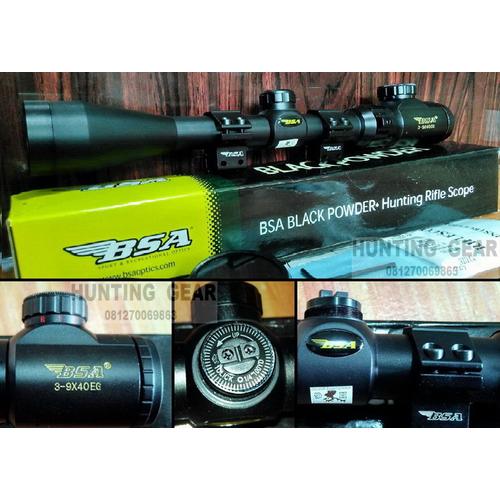 Jual Teleskop/Telescope/Scope/Tele/Teropong/BSA Black powder 3-9x40E ...