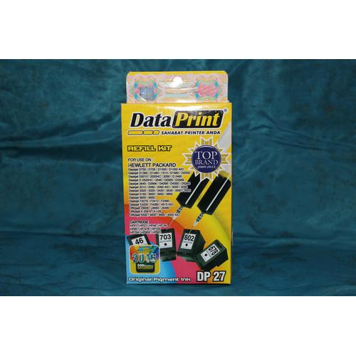 Jual Data Print Refill Kit DP 27 Black "HP" (Tinta Suntik Printer ...