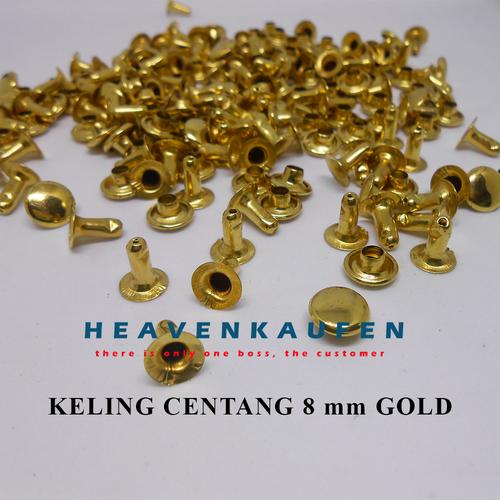 Jual Paku Keling Centang/Gepeng 8 mm Gold Harga Per 50 pasang - Kota ...