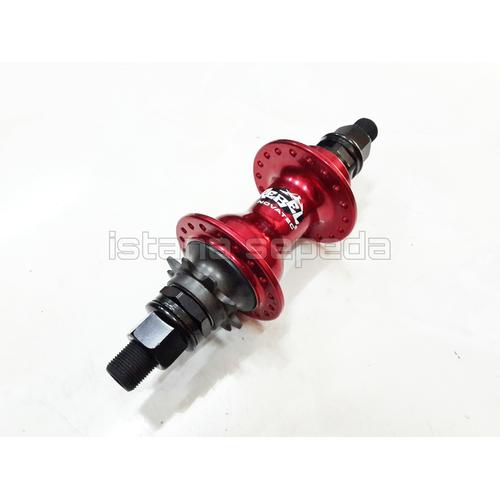 Jual Freehub Hub Belakang BMX Novatec Rebel Merah Cog 9T Suara Jangkrik ...