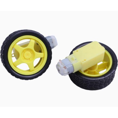 Jual Dc Motor Gearbox / wheel robot / roda robot - Tanpa roda - Kab ...