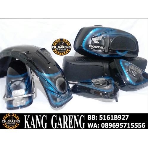 Jual Body Set CB 125 / Body Set CB Twin warna Biru Custom - Kota ...