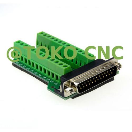 Jual DB25 Male to 25 Pin Plug Breakout Board Terminal Connector Screw ...