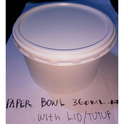 Jual Paper Bowl ukuran 360ml/12oz with Lid - Jakarta Barat - Gigu Shop ...