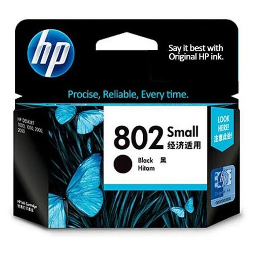 Jual Cartridge Printer HP 802 Black small Ink Original - Jakarta ...