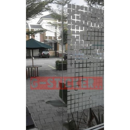 Jual sticker/stiker kaca/kaca film motif kotak 3 cm/pelapis kaca - Kota ...