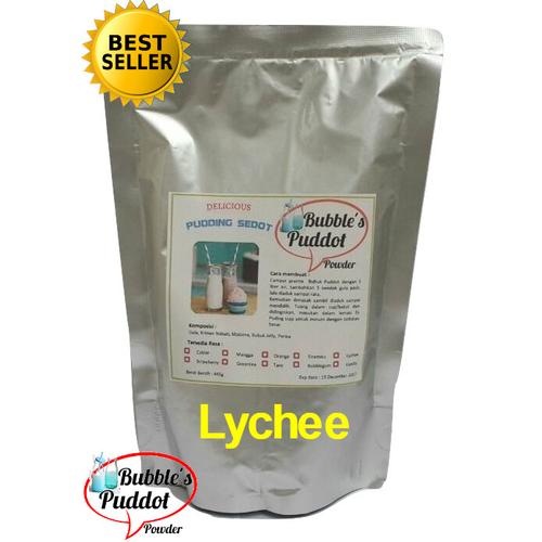 Jual LYCHEE Bubble's Puddot Premix Pudding Sedot 220gr,Bubuk Powder ...