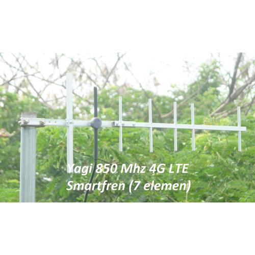 Jual Antena pigtail tunggal 7EL Yagi 4G 850 Smartfren GSM/3G 900 EVDO 800 - SMA - Kab. Klaten ...