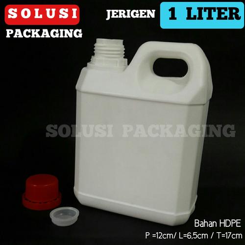 Jual JERIGEN PLASTIK 1 LITER/BOTOL PLASTIK 1000ML/BOTOL PET/BOTTLE ...