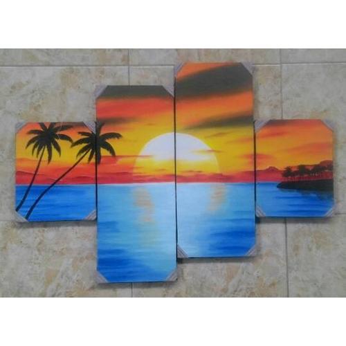 Jual LUKISAN Panel pemandangan PANTAI - Kab. Gianyar - wayan sukawati ...
