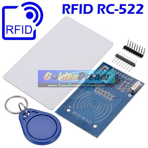 Jual Modul RFID Reader Writer Free Card + Keychain RC522 Mifare Module ...