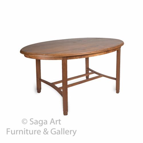 Jual Meja Makan Oval Kayu Jati Antik Minimalis - Kota Depok - Saga Art ...