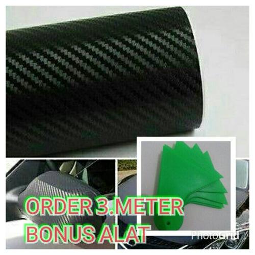 Jual stiker/sticker/motor/mobil/stiker karbon/carbon/3D hitam dof ...