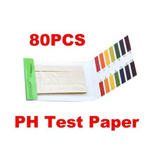Jual 80 Strips Full Range pH Alkaline Acid 1-14 Test Paper Water Litmus ...