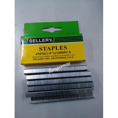 Jual Isi Staples Gun 6mm (1/4") Sellery Isi Staples Angin - Kab. Bekasi ...