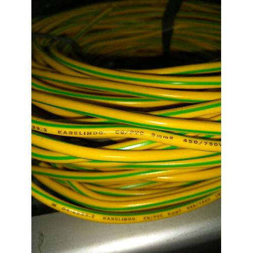 Jual Kabel grounding kuning hijau NYA 1 x 6 mm (tunggal) / kabel Belang ...