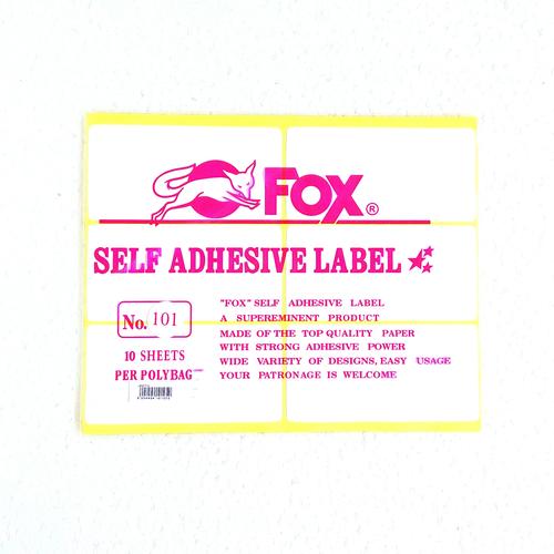 Jual Fox Label Stiker 101 / Undangan / Nama / Self Adhesive - Kota ...