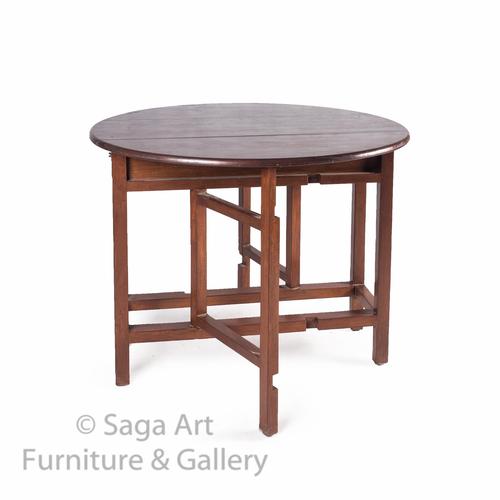 Jual Meja Bulat Lipat Antik Kayu Jati - Kota Depok - Saga Art ...