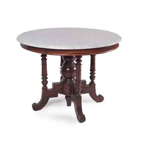 Jual Meja Bulat Kayu Jati dan Marmer Antik - Kota Depok - Saga Art ...