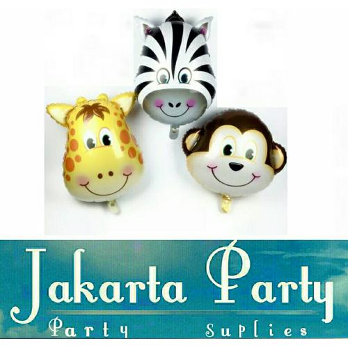 Jual Balon Foil Kepala Hewan / Animal Head Balloon / Balon Hewan ...