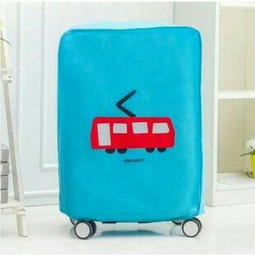 Jual sarung koper cover pelindung koper warna BIRU desain unik harga ...